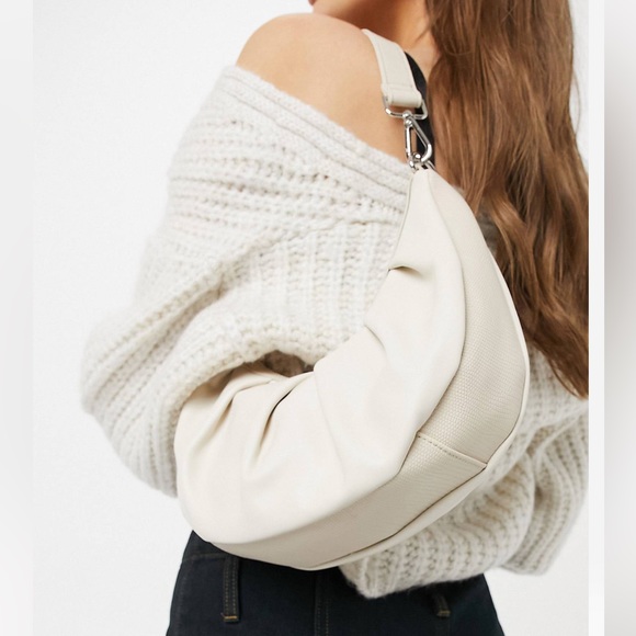 ASOS | Bags | Asos Design Ruched Croissant Shoulder Bag | Poshmark